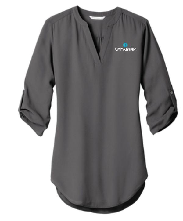 Vanmark - Port Authority ® Ladies 3/4-Sleeve Tunic Blouse – threads algona