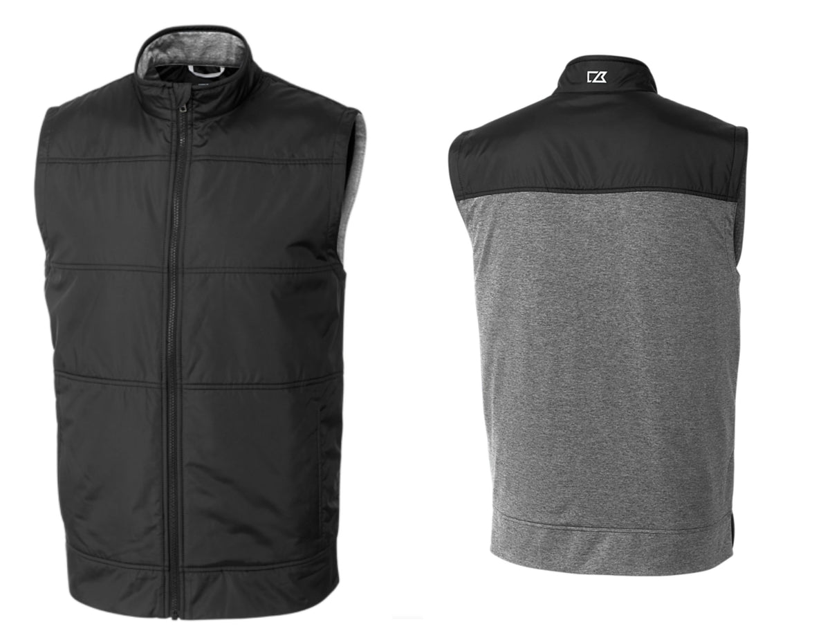 CSA - Cutter & Buck Stealth Hybrid Quilted Mens Windbreaker Vest | Tal – threads algona
